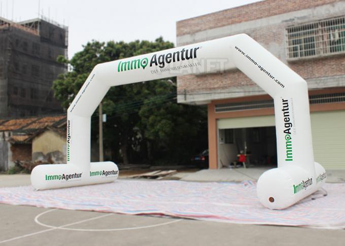 Outdoor Event Entrance Arch / Advertising Finish Line Blow Up Arch