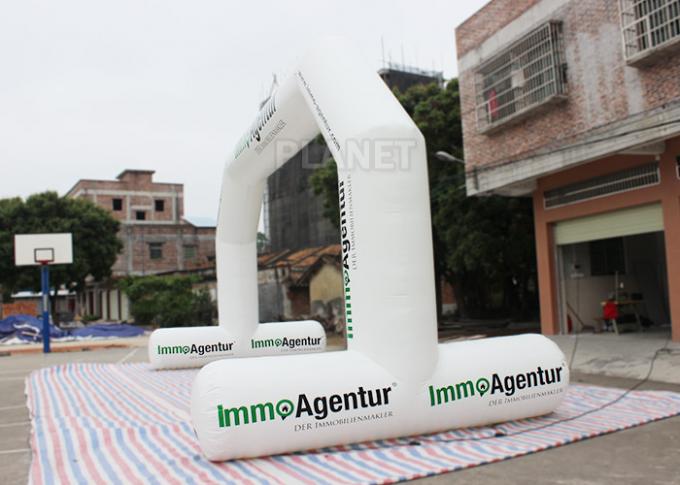Outdoor Event Entrance Arch / Advertising Finish Line Blow Up Arch