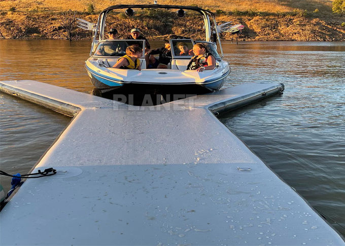 6m Long Drop Stitch Floating Y Shape Inflatable Y Jet Ski Dock Pontoons ...