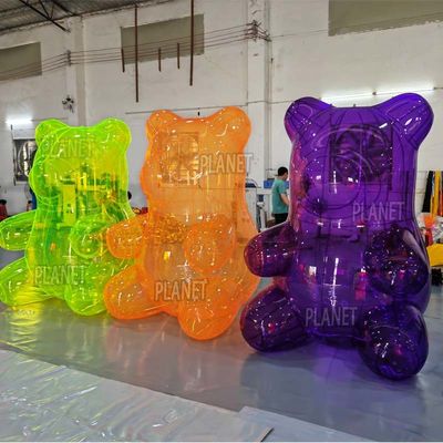 Advertising Colorful PVC Inflatable Bear Inflatable Transparent Bear ...