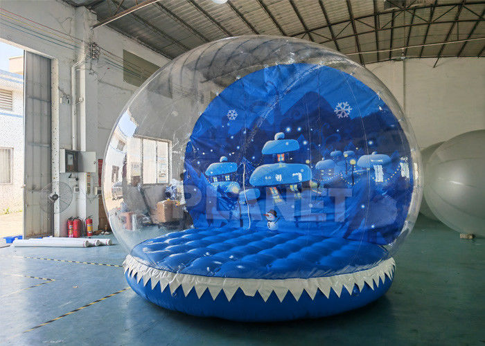 4m Diameter Outdoor Christmas Photo Booth Inflatable Snow Globe For ...