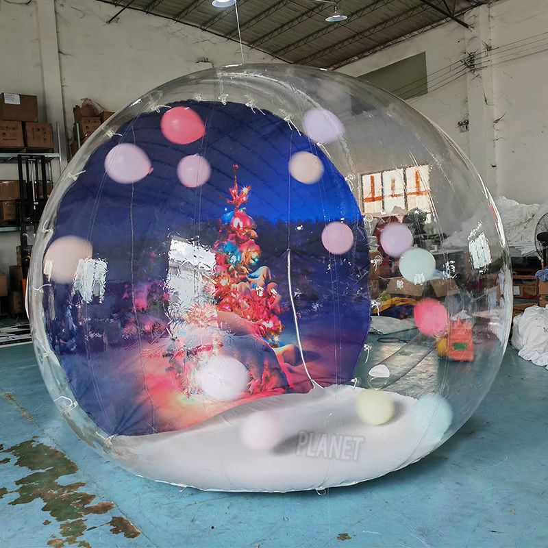 Custom Giant Inflatable Snow Globe Bubble Balloon House Photo Booth PVC ...