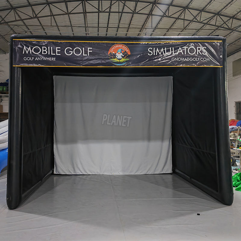 Commercial Airtight Golf Blow Up Tent PVC Golf Simulator Tent Outdoor ...