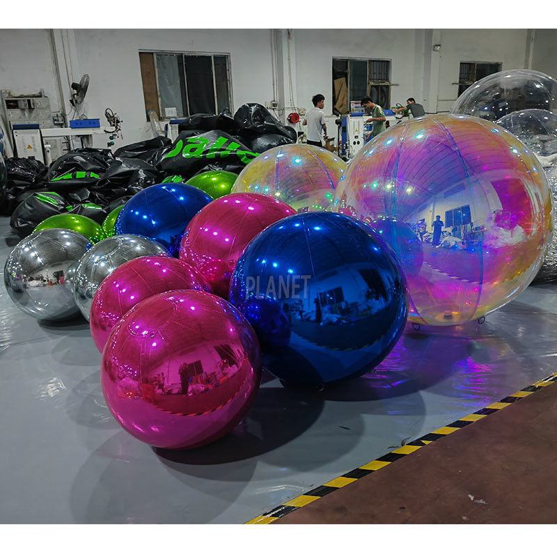 Large Mirror Ball 100cm Inflatable Mirror Balloon PVC Mirror Sphere For ...
