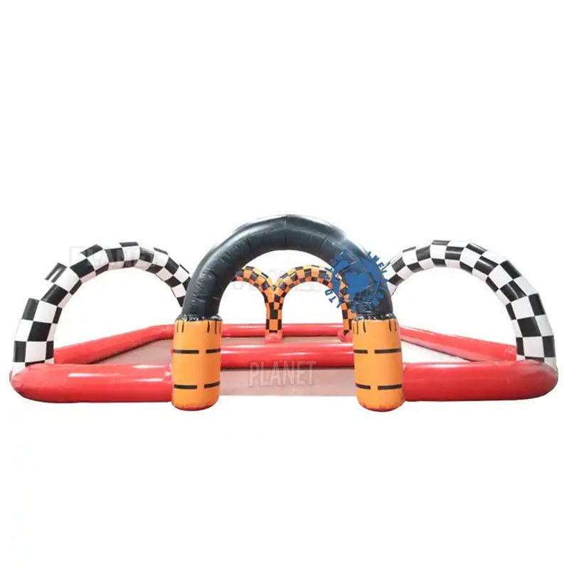 Customized Inflatable Sports Game Portable Bumper Car Track Go Kart ...
