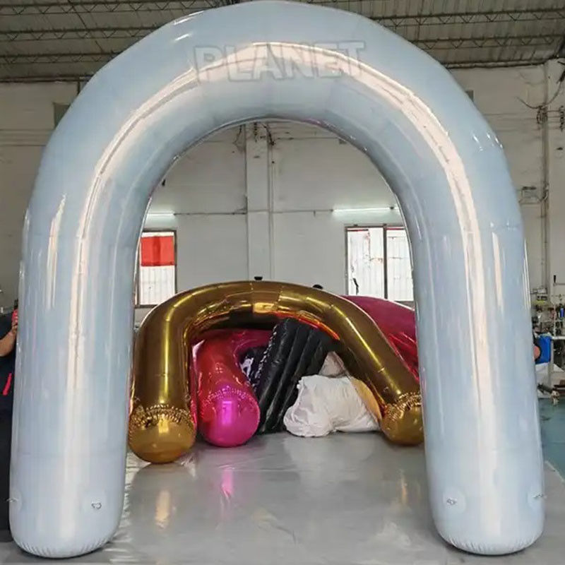 Airtight Inflatable Entrance Archway Inflatable Reflective Mirror Arch ...