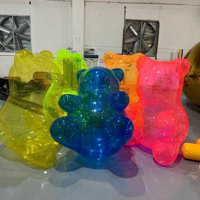 Colorful Airtight Transparent PVC Clear Inflatable Gummy Bear ...
