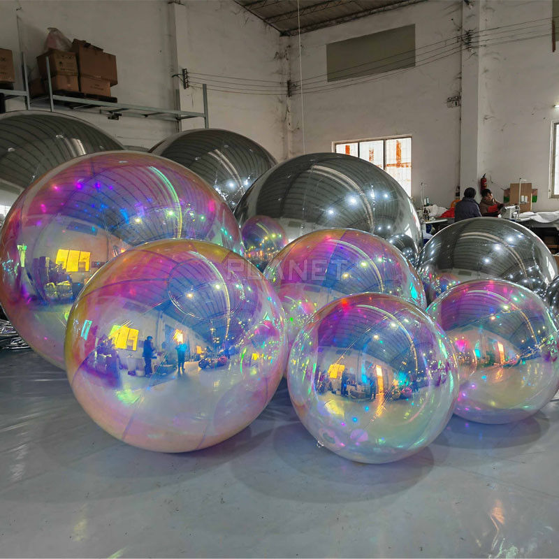 Double Layer PVC Inflatable Mirror Ball Reusable Big Bubble Balloon For ...