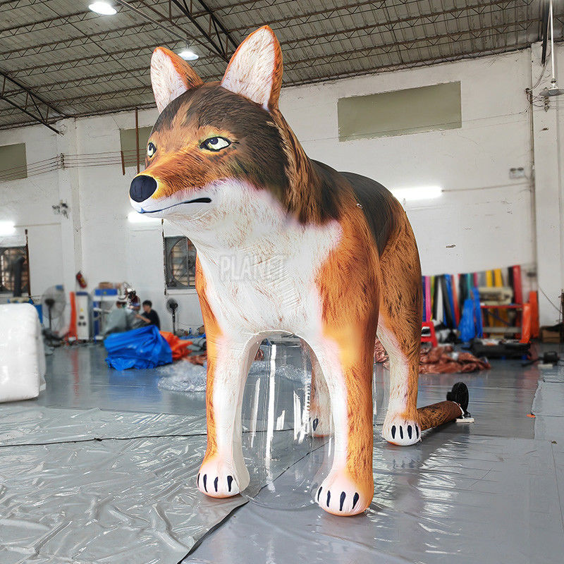 Customized Giant Inflatable Wolf Inflatable Standing Wolf Cartoon ...