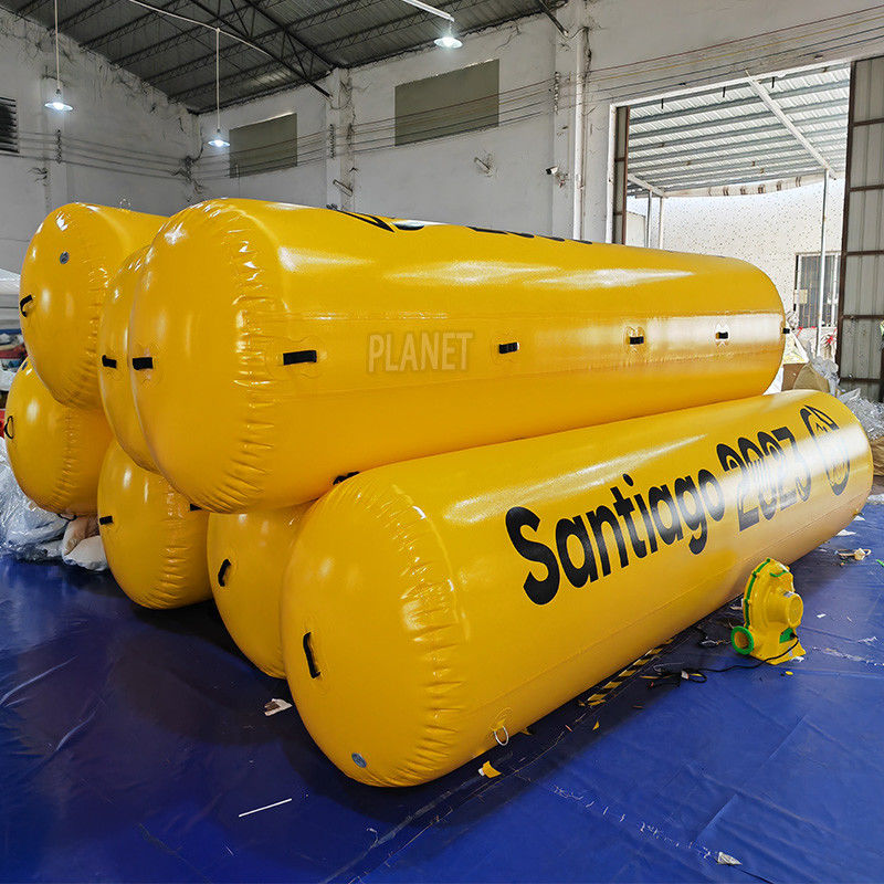 Customized Inflatable Long Tube Swimming Buoy Inflatable Pipe Floating ...