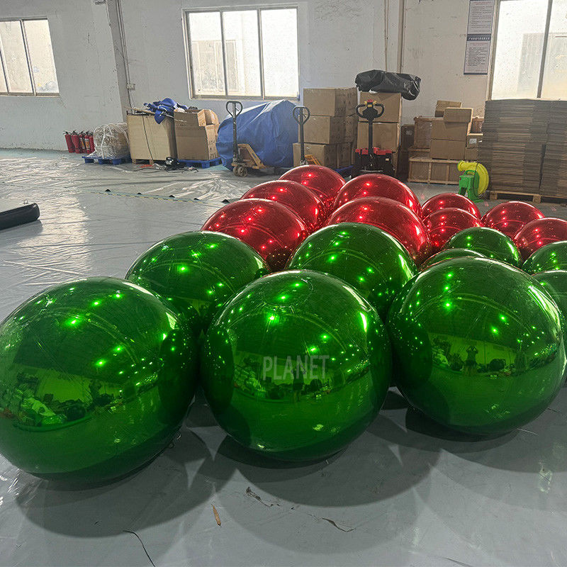 Custom Hanging Sealed Inflatable Mirror Ball Shiny Inflatable Mirror ...