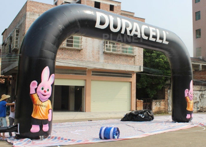 Custom Design Inflatable Finish Line Arch Rental Black Color 2 Years ...
