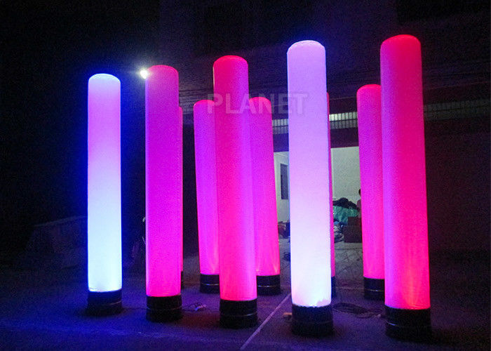 Colorful Inflatable Column Built In Blower With Led Light / Repair Kit