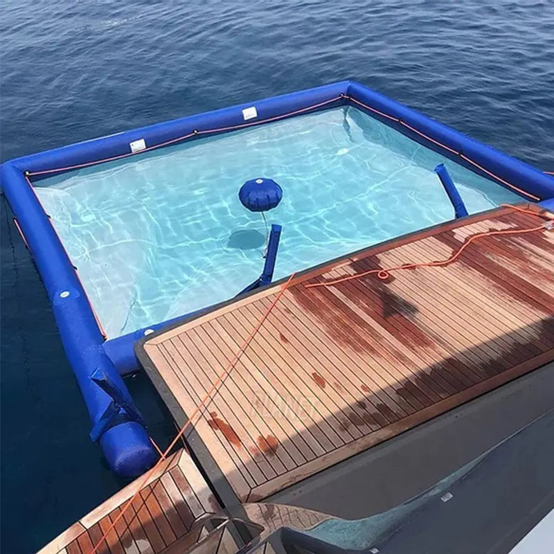 Summer Tube Inflatable Sea Swimming Pool PVC Jellyfish Yacht Pool With Net