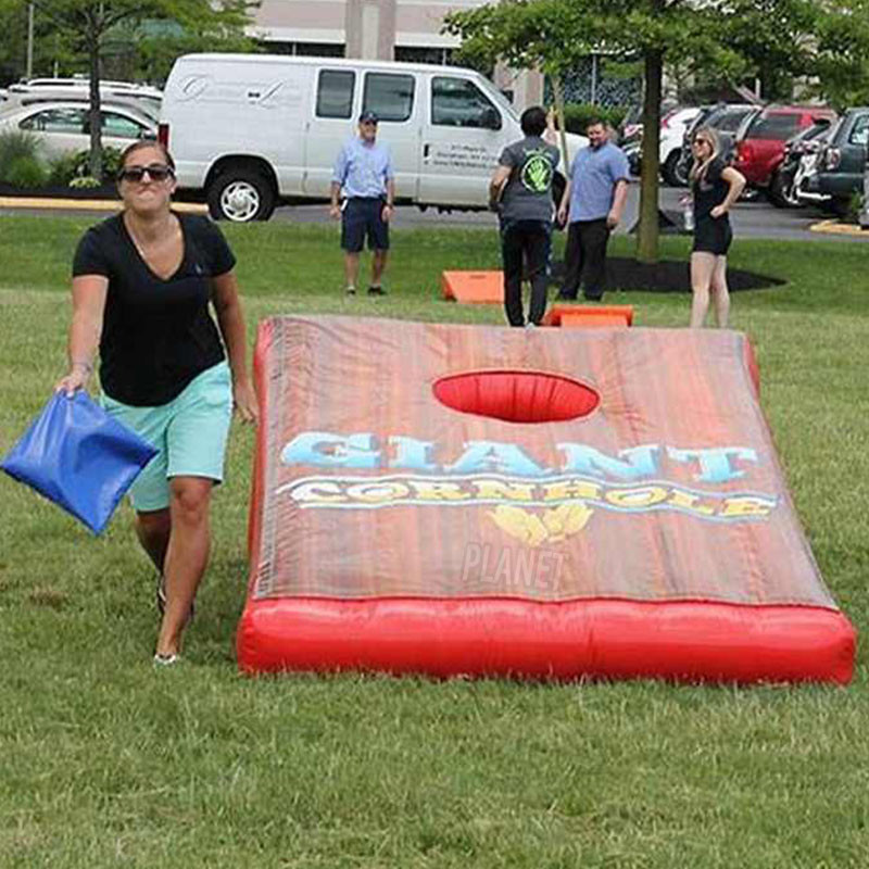 Giant Interactive Inflatable Corn Hole Game Corn Hole Toss Throw Games ...