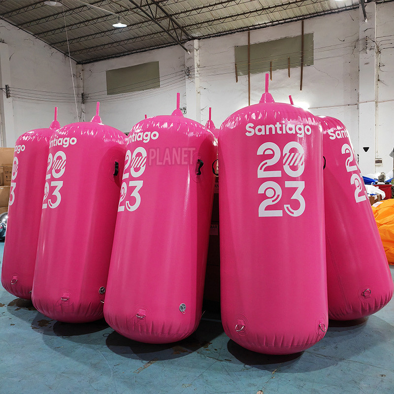 Customized PVC Air Sealed Inflatable Water Buoy Cylinder Tube Floating ...