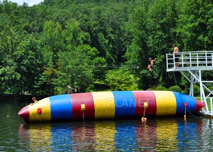 Red / Blue / Green Inflatable Water Pillow Water Floating Launch Toy