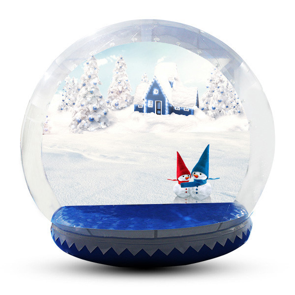 Human Size Snowball Snow Globe / Giant Inflatable Christmas Globe For ...
