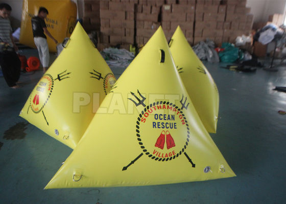 Airtight PVC Inflatable Swim Buoy Inflatable Floating Triangle Swimming ...