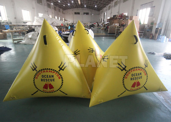 Airtight PVC Inflatable Swim Buoy Inflatable Floating Triangle Swimming ...