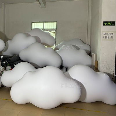 Giant White PVC Inflatable Balloon Clouds For Decoration