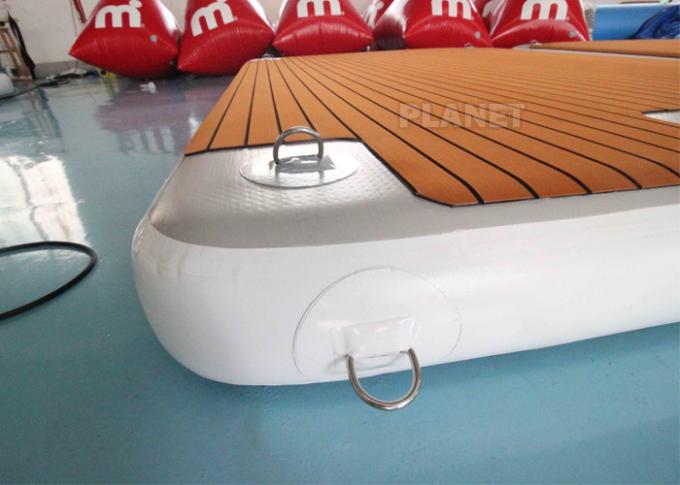Drop Stitch DWF Teakwood EVA Floating Air Pontoon Inflatable Yacht ...
